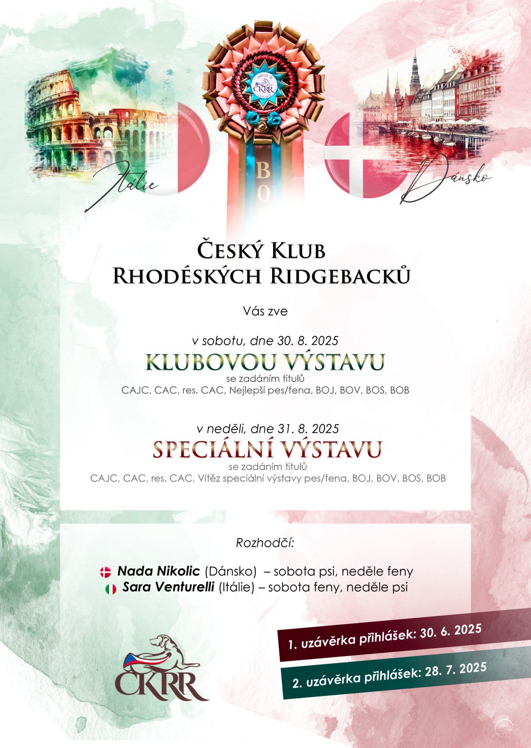 Klubová výstava a Speciální výstava 30. a 31. 8. 2025 - Český klub ...